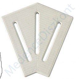 Túlfolyó sarok elem 45º 300mm - medencediszkont.hu