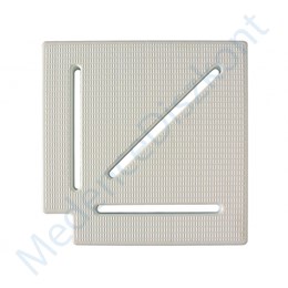 Túlfolyó sarok elem 90º 300mm - medencediszkont.hu